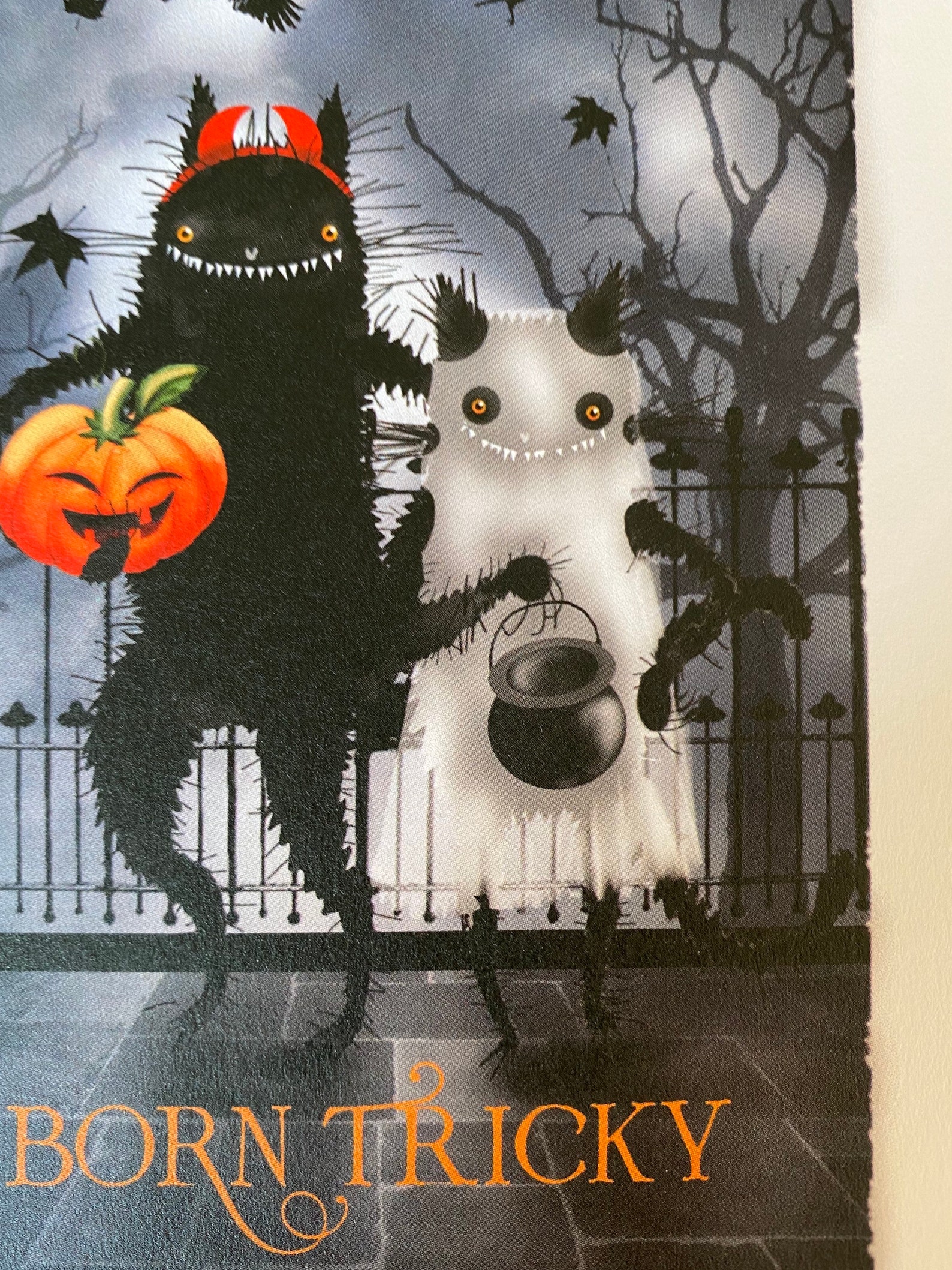 Halloween Greetings Card. Born Tricky | Etsy