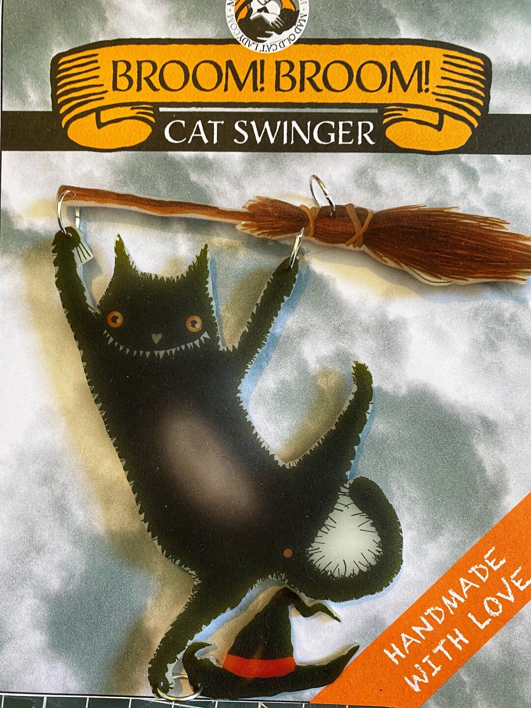 Broom Rider Cat Swinger - Etsy