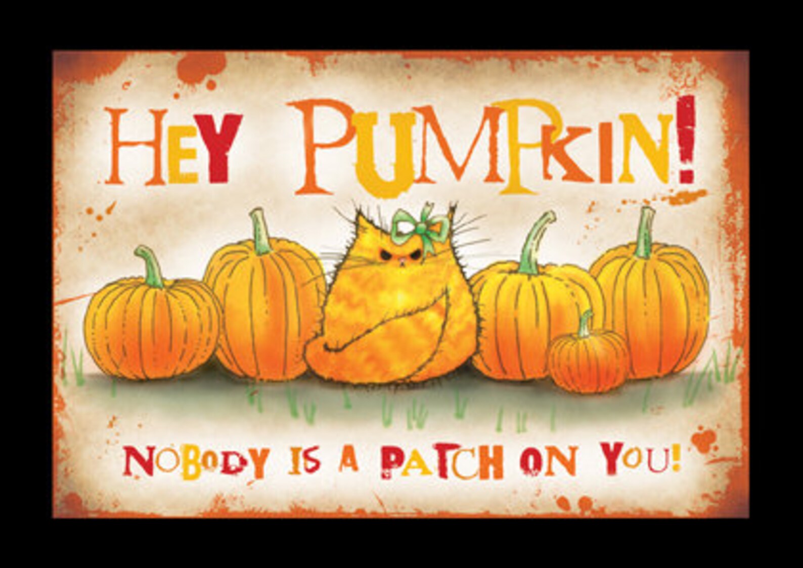 Hey Pumpkin Halloween Greetings Card - Etsy