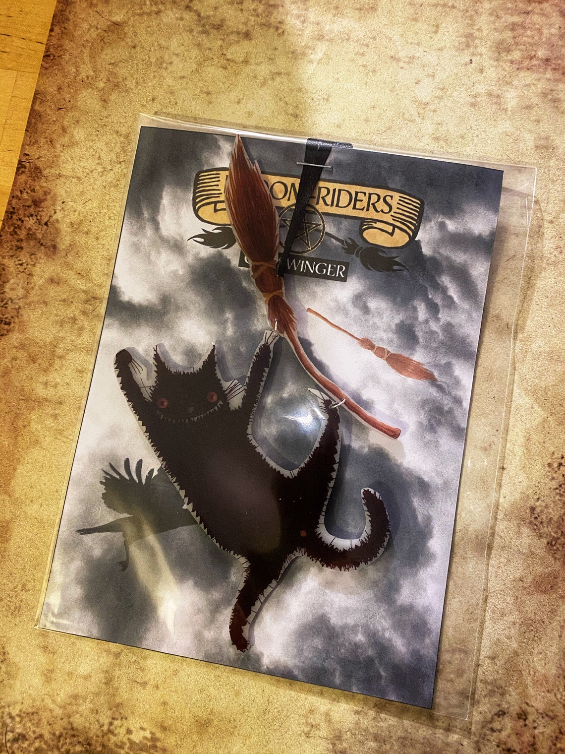 Broom rider cat swinger | Etsy