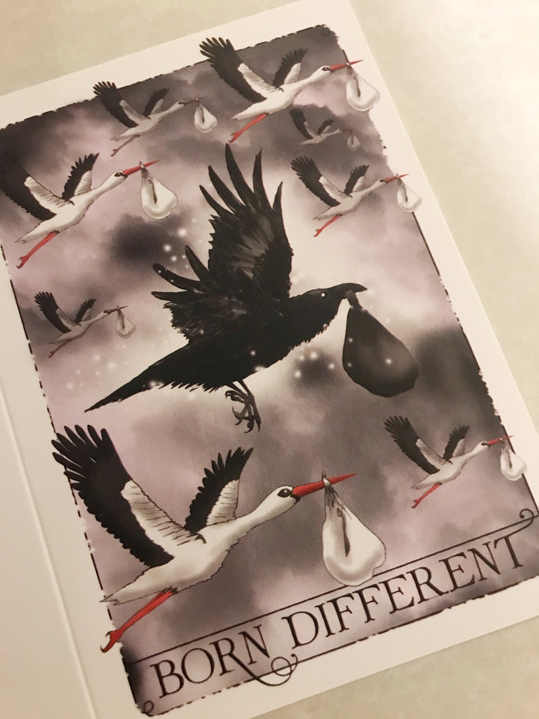 Born Different Blank Greetings Card - Etsy