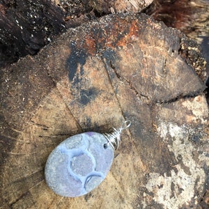 Hand-carved Triple Moon Goddess Stone Pendant - Etsy