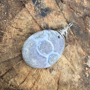 Hand-carved Triple Moon Goddess Stone Pendant - Etsy