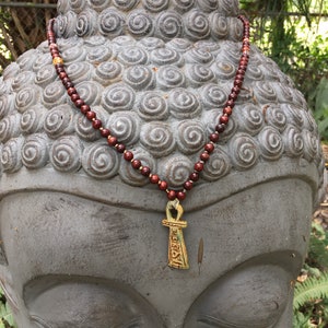Handcrafted Wooden Mala With Ankh - Etsy