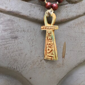 Handcrafted Wooden Mala With Ankh - Etsy