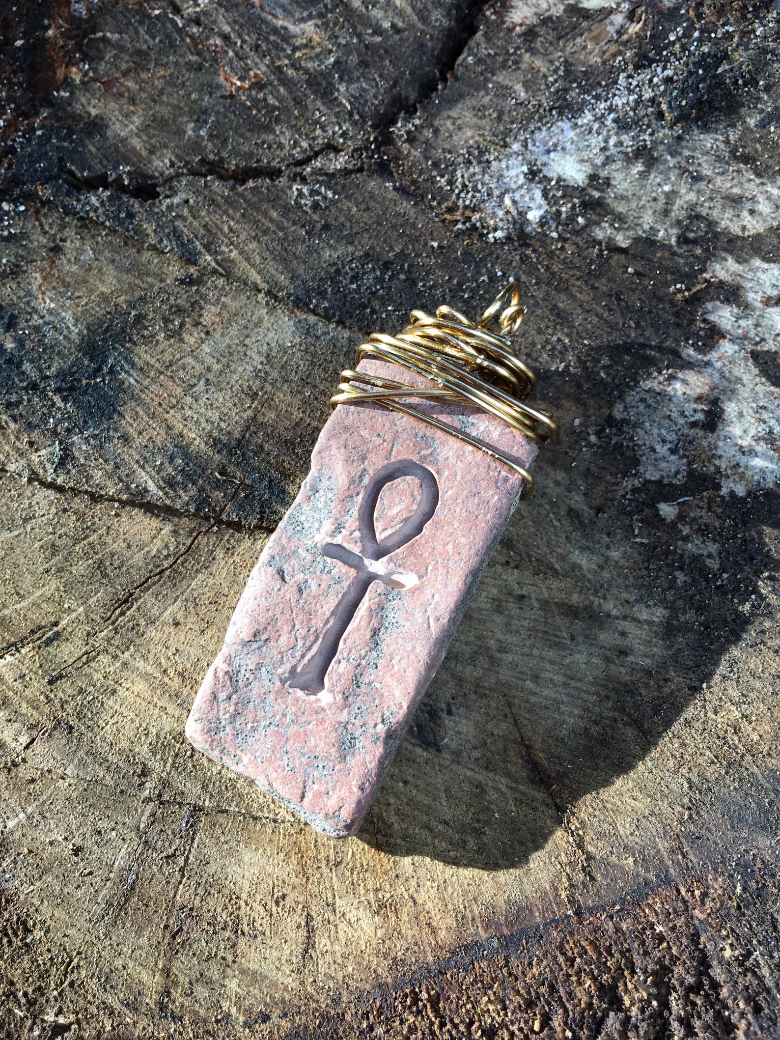 Hand-carved Ankh Stone Pendants - Etsy