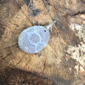 Hand-carved Triple Moon Goddess Stone Pendant - Etsy