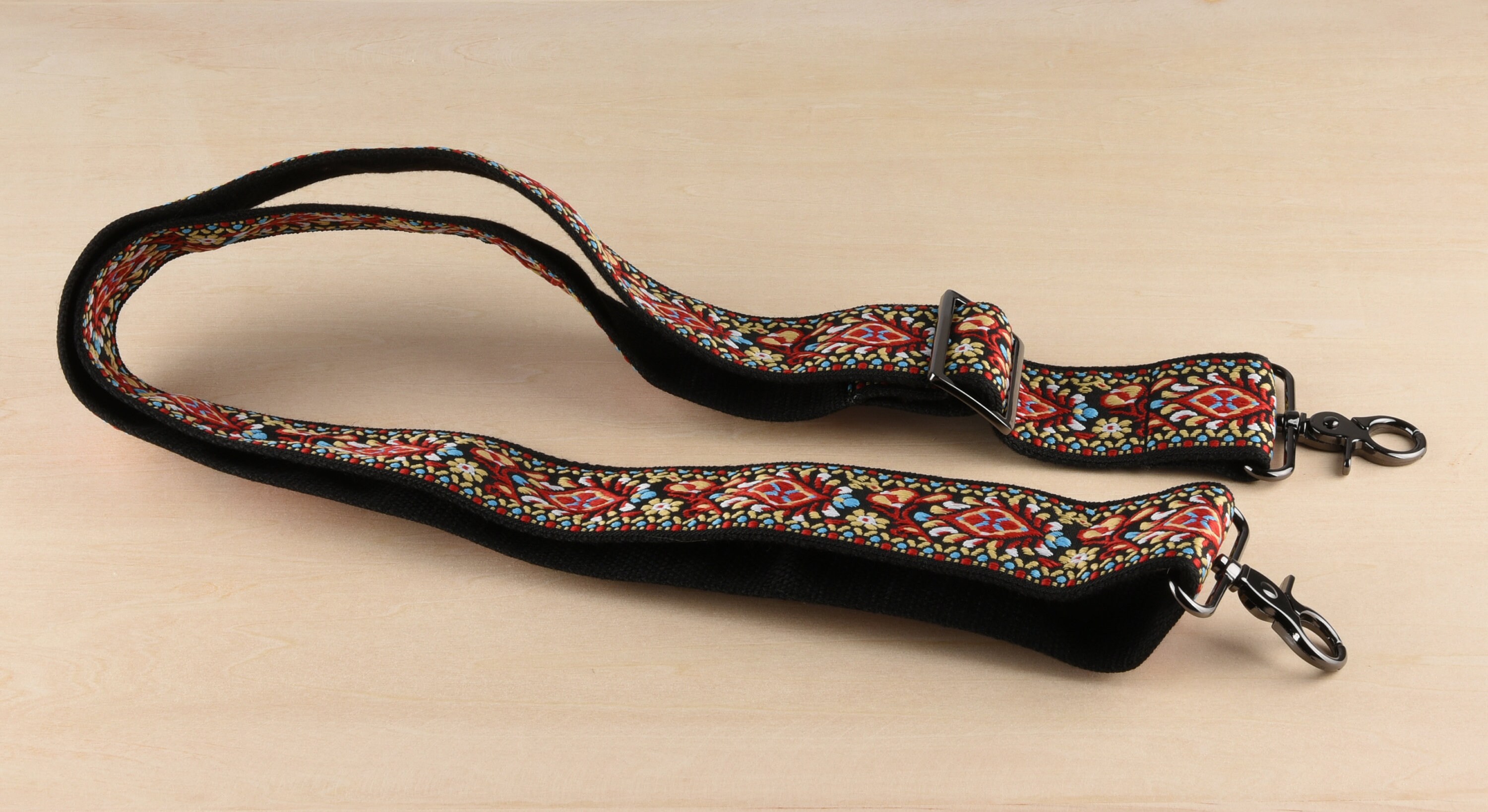 5cm Wide Red Embroidered Bag Strap Adjustable Purse Strap Replacement ...