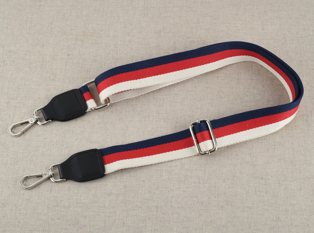 Off-white Red and Blue Bag Strap Adjustable Crossbody Purse Strap 3.8cm ...