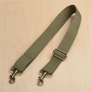 Green Canvas Bag Strap Adjustable Crossbody Handbag Strap 1.5 Inch ...