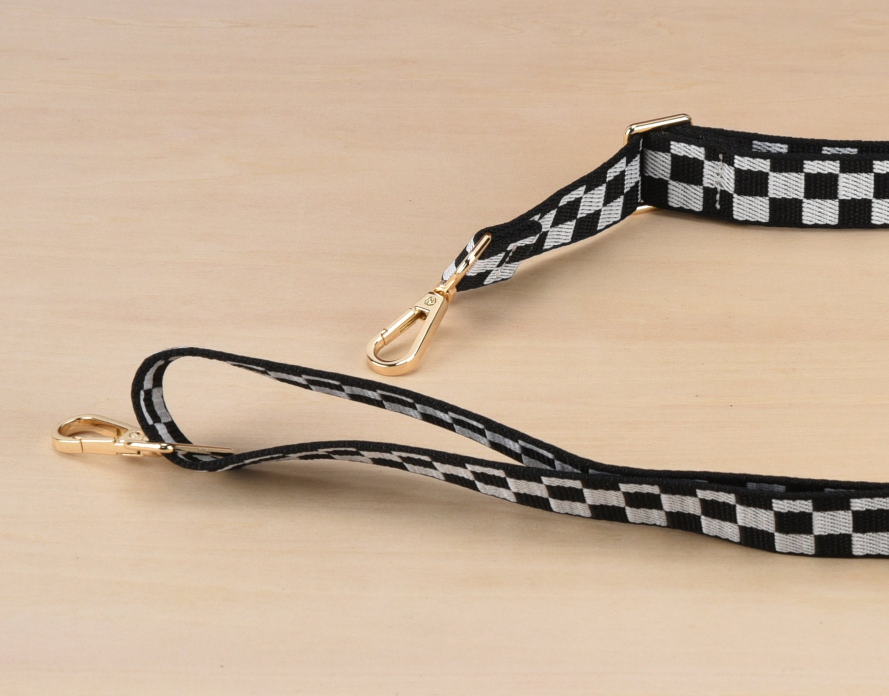 Black and White Checkered Bag Strap Adjustable Purse Strap Replacement ...
