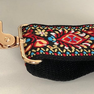 5cm Wide Red Embroidered Bag Strap Adjustable Purse Strap Replacement ...