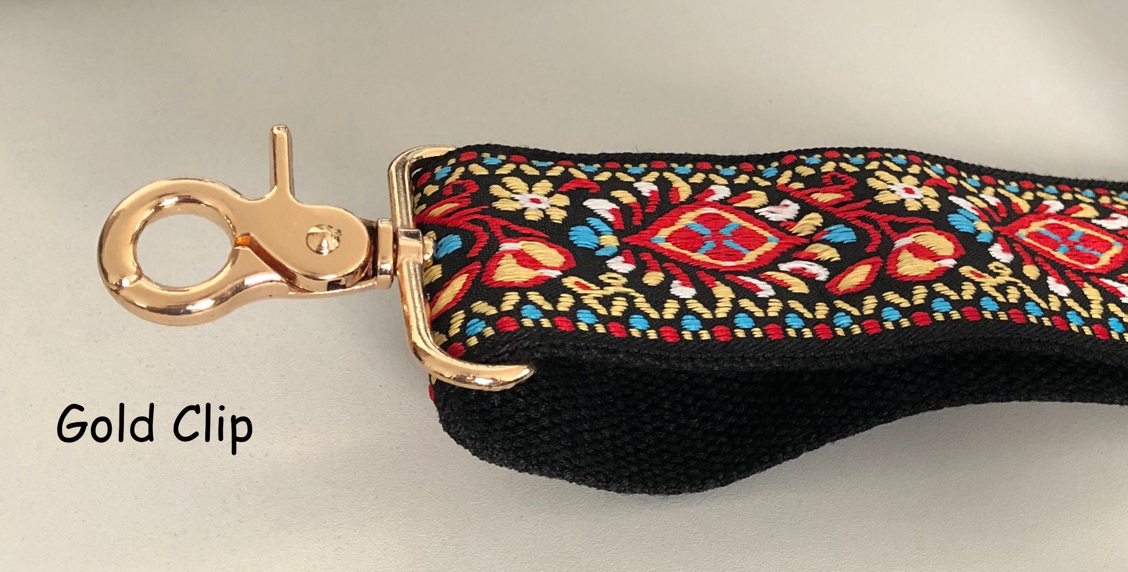 5cm Wide Red Embroidered Bag Strap Adjustable Purse Strap - Etsy