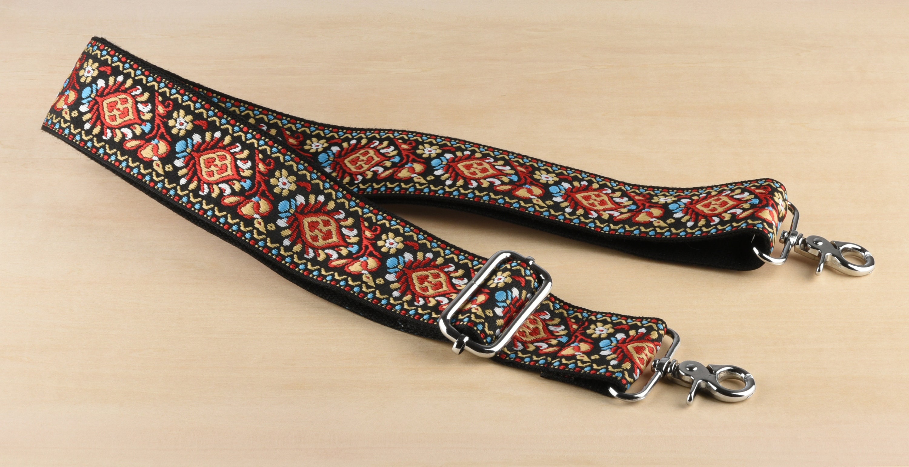5cm Wide Red Embroidered Bag Strap Adjustable Purse Strap Replacement ...
