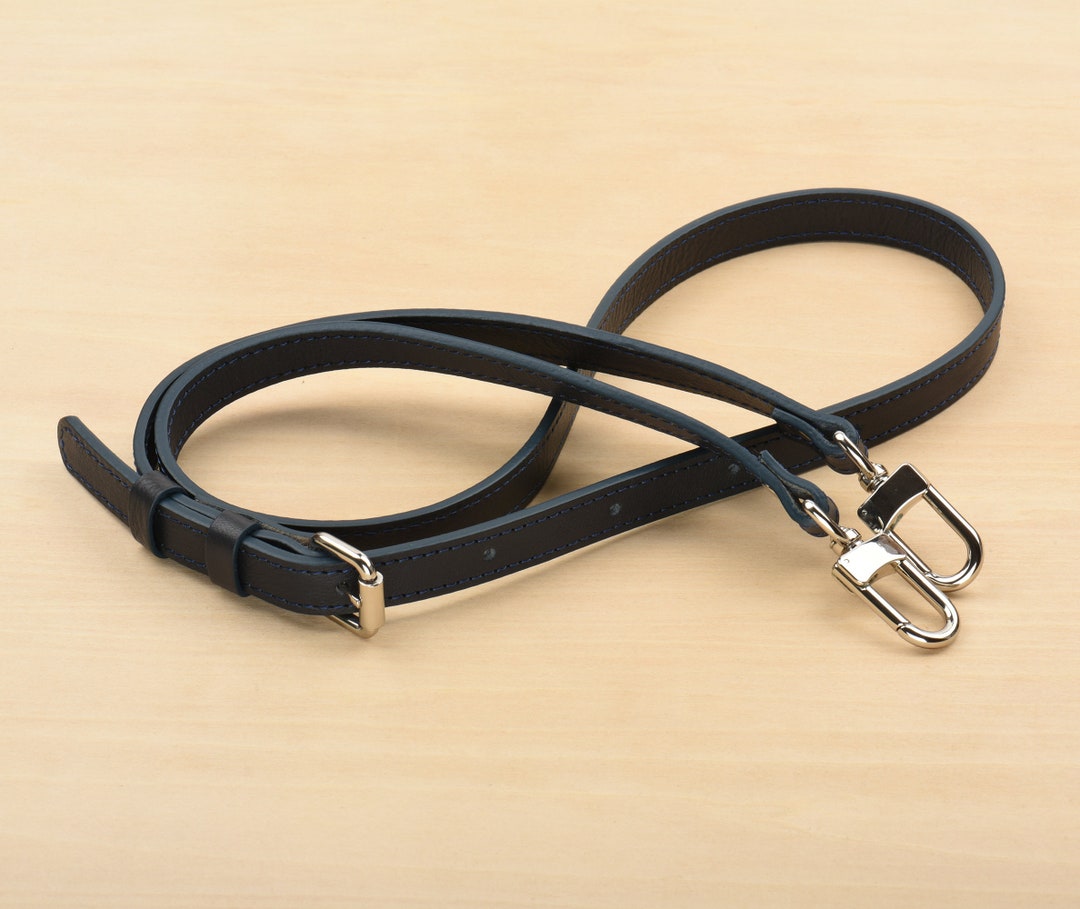 Dark Blue Faux Leather Purse Strap Replacement Crossbody Strap Shoulder ...