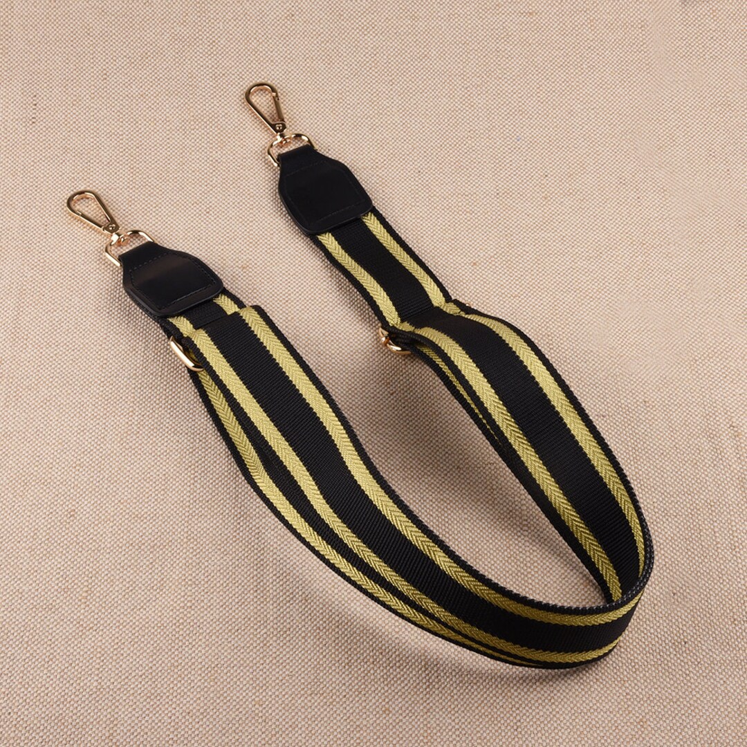 1.5 Gold and Black Crossbody Bag Strap Replacement - Etsy