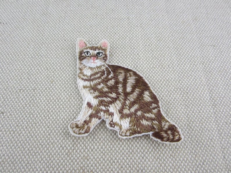 Iron-on Cat Patches Embroidered Appliques for Jeans Shirts - Etsy