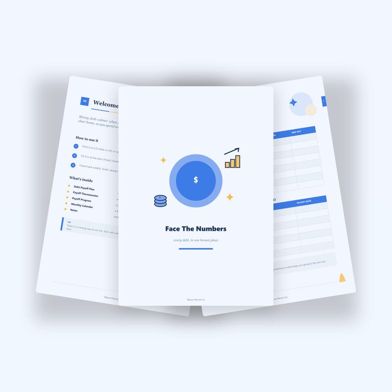 Debt Payoff Tracker Printable | Snowball Planner PDF (digital Download ...