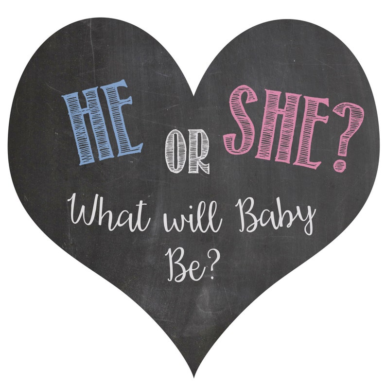 He or She What Will Baby Be Gender Reveal Balloon Box Sign - Etsy