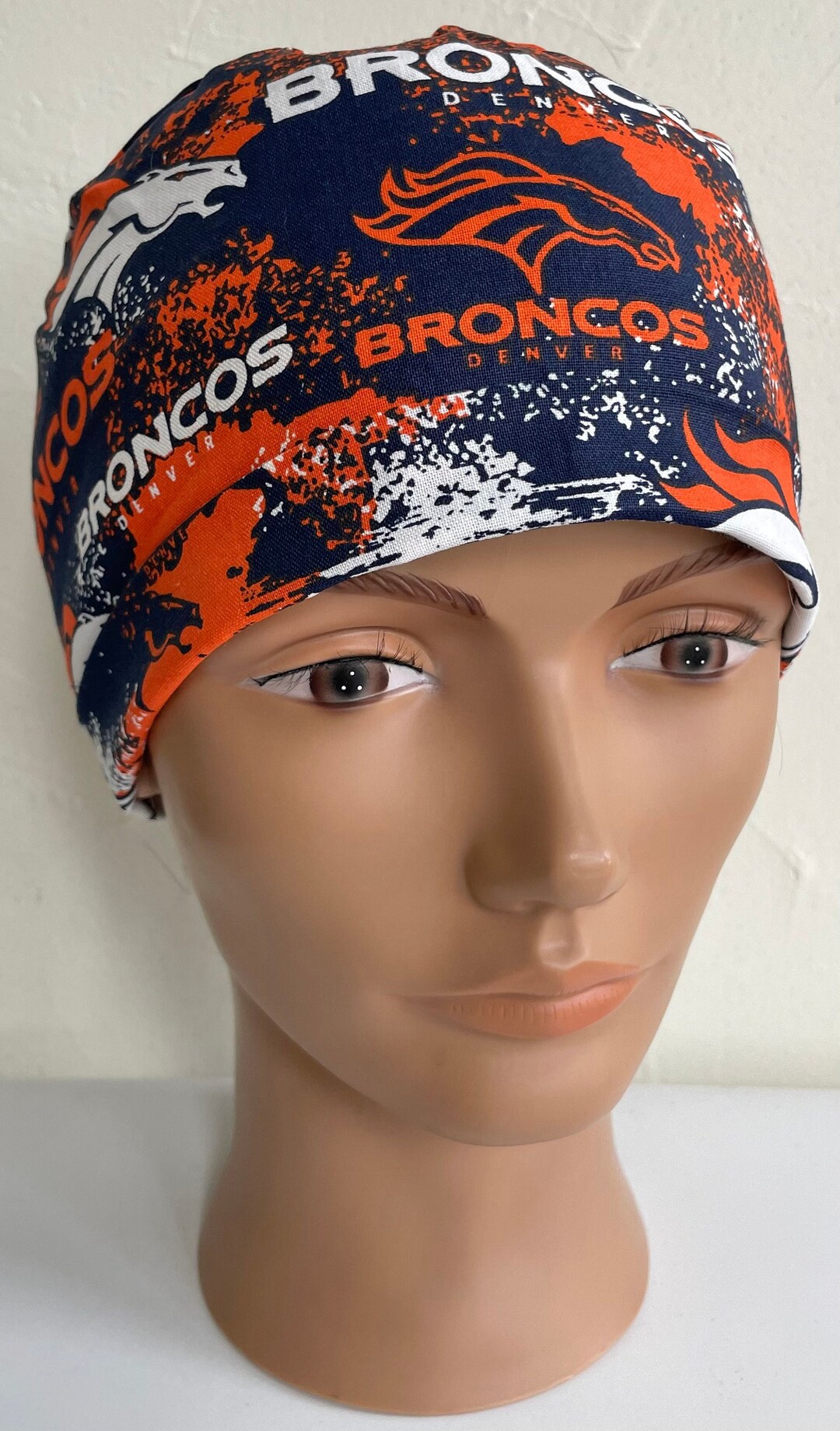 Denver Broncos Scrub Hat Adjustable Fold Up - Etsy