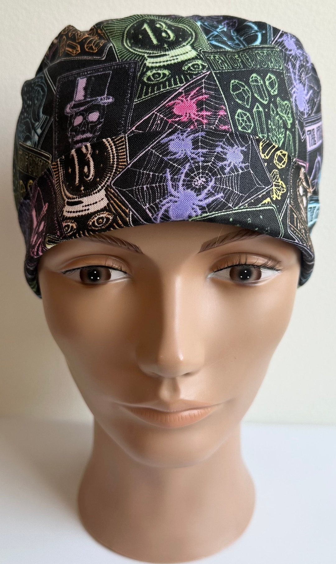 Tarot Cards Scrub Hat - Adjustable, Fold Up - Etsy