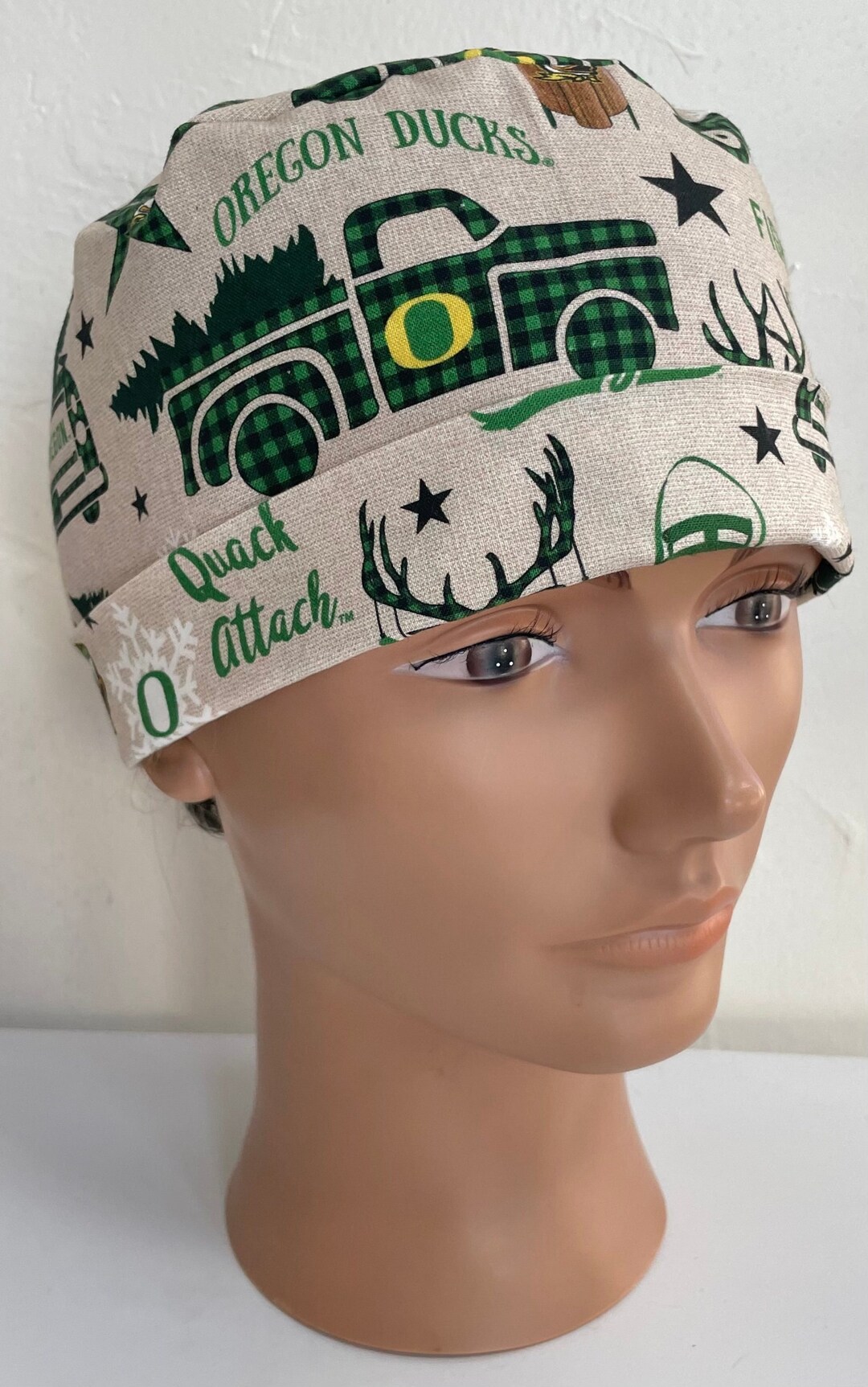 Oregon Ducks Winter. Adjustable, Fold up Scrub Hat - Etsy