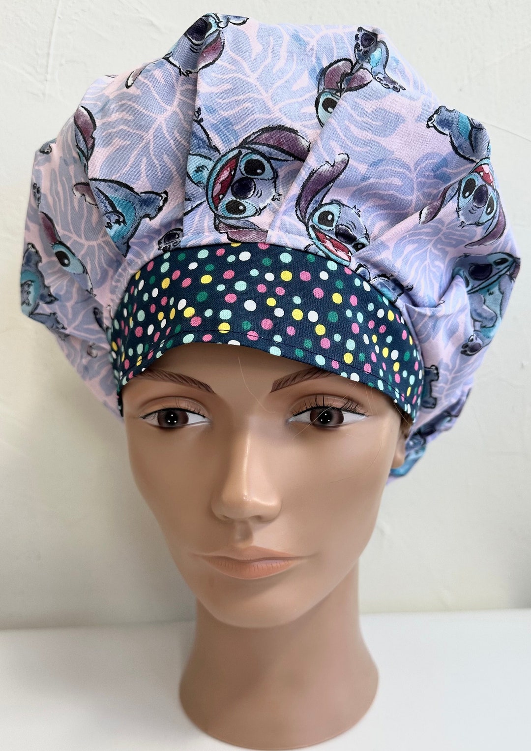 Lilo and Stitch Scrub Hat With Matching Badge Reel Option - Etsy