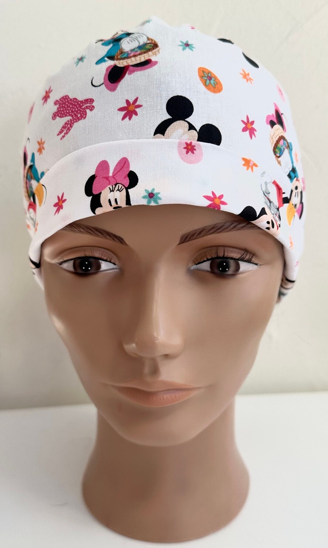 Mickey and Minnie Easter Adjustable, Fold up Scrub Hat - Etsy