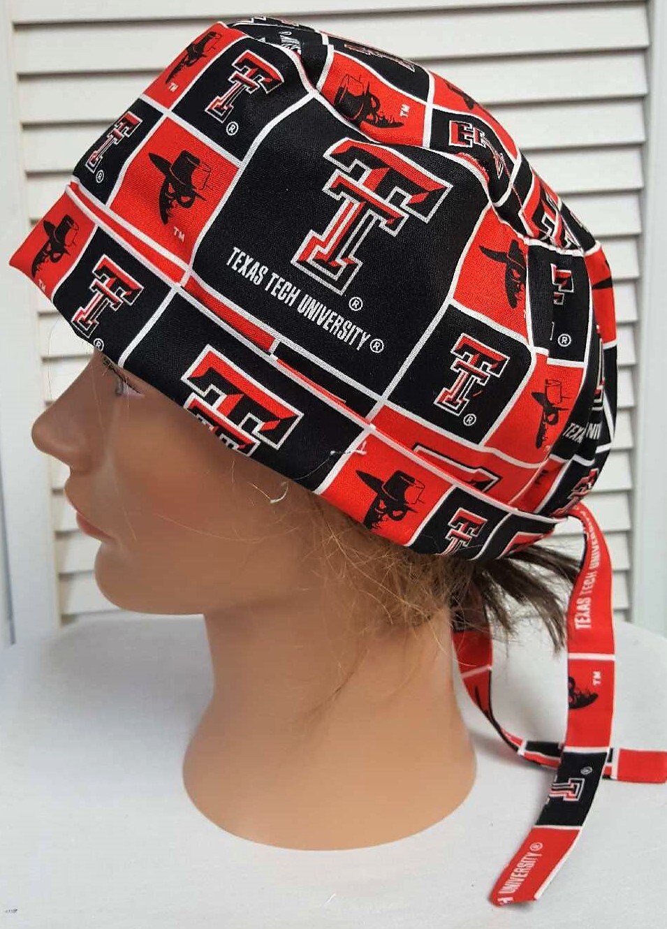 Texas Tech University Scrub Hat. Adjustable Fold Up | Etsy