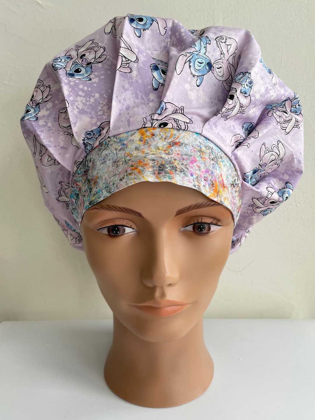 Lilo and Stitch - Bouffant Scrub Hat With Matching Badge Reel Option - Etsy