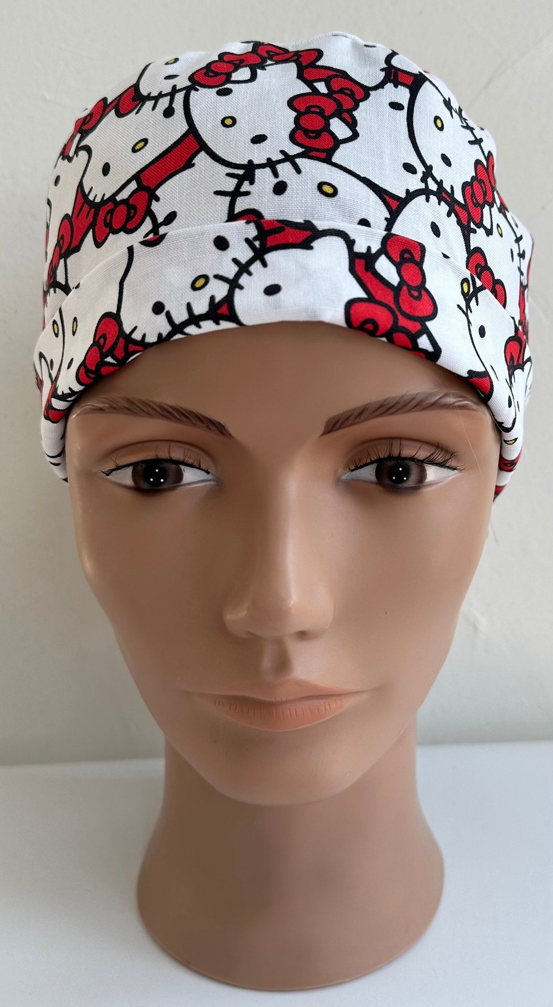 Hello Kitty - Adjustable, Fold up Scrub Hat. - Etsy