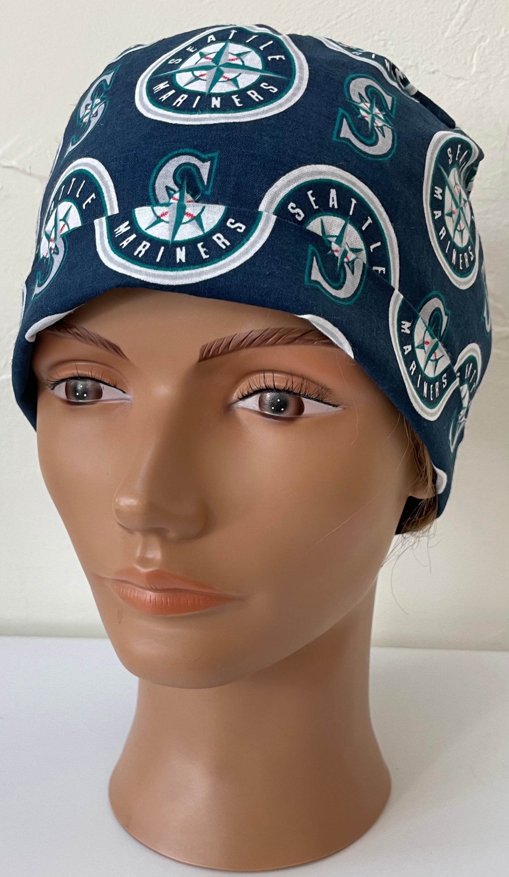 Seattle Mariners Scrub Hat Adjustable Fold Up | Etsy