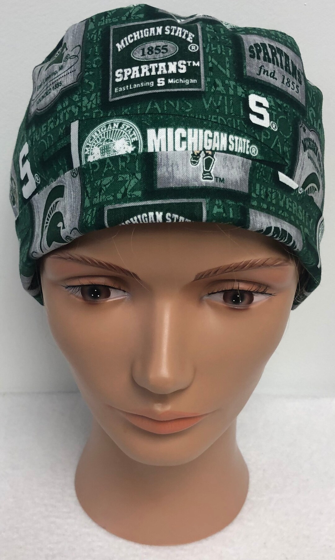 Michigan State Scrub Hat Adjustable, Fold Up - Etsy