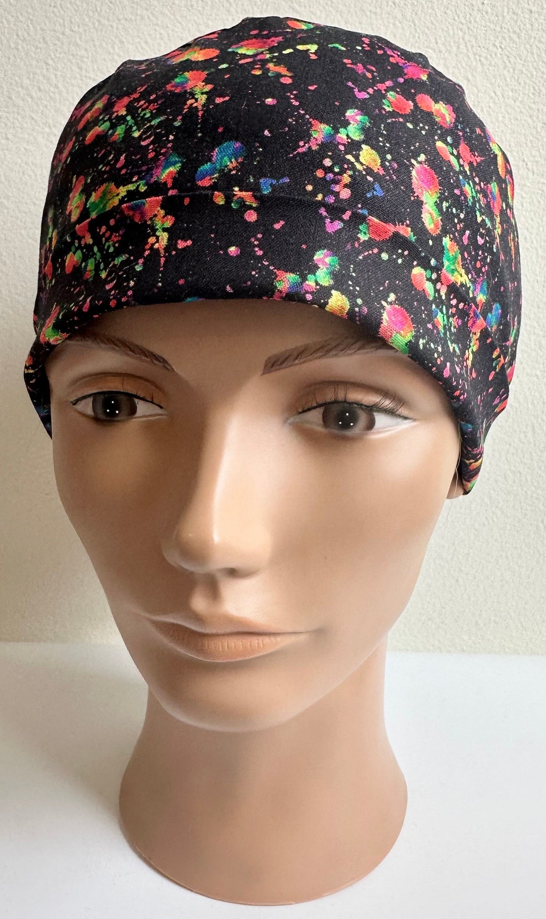 Colorful Paint Splatter - Adjustable, Fold up Scrub Hat. - Etsy