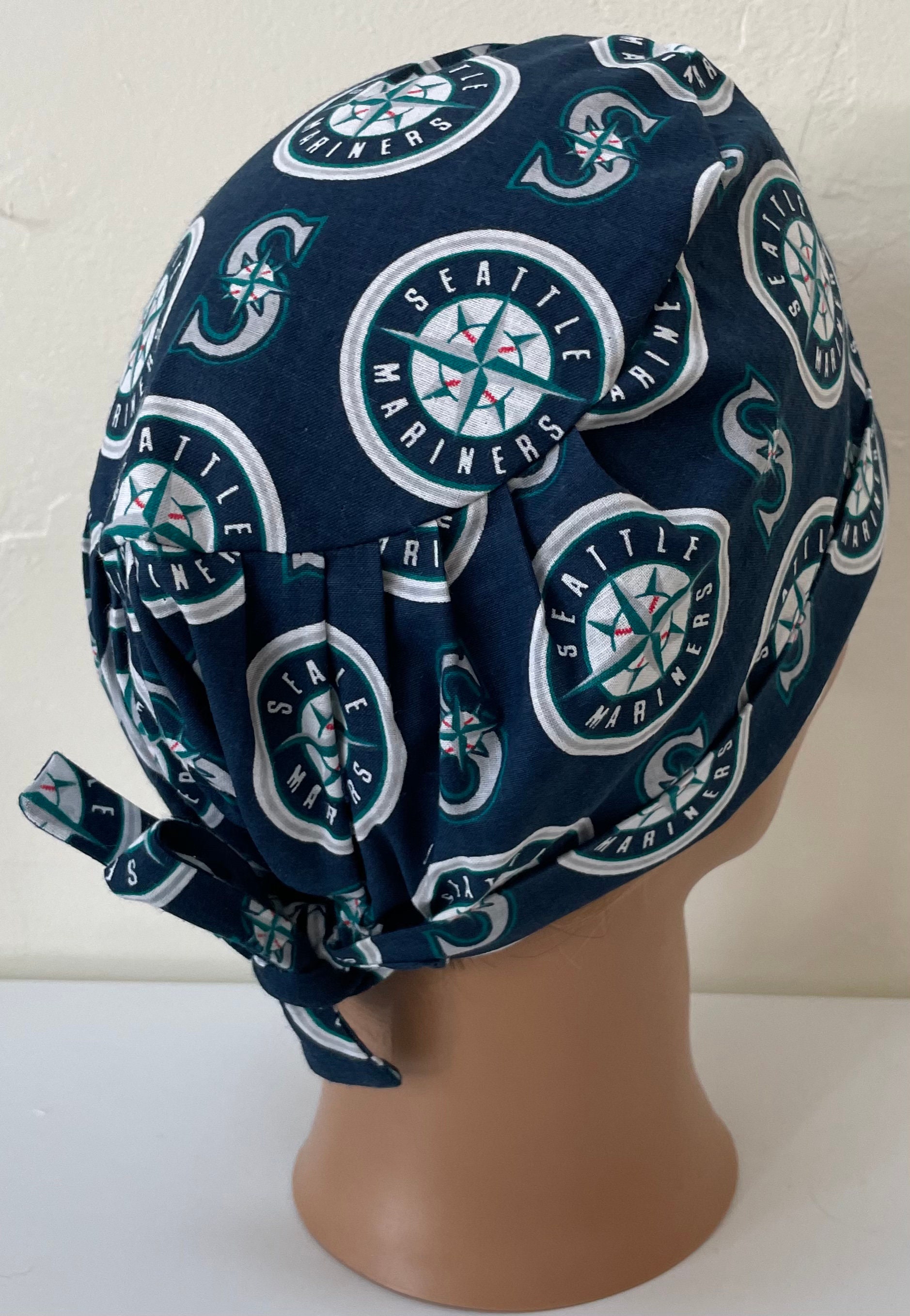 Seattle Mariners Scrub Hat Adjustable Fold Up | Etsy