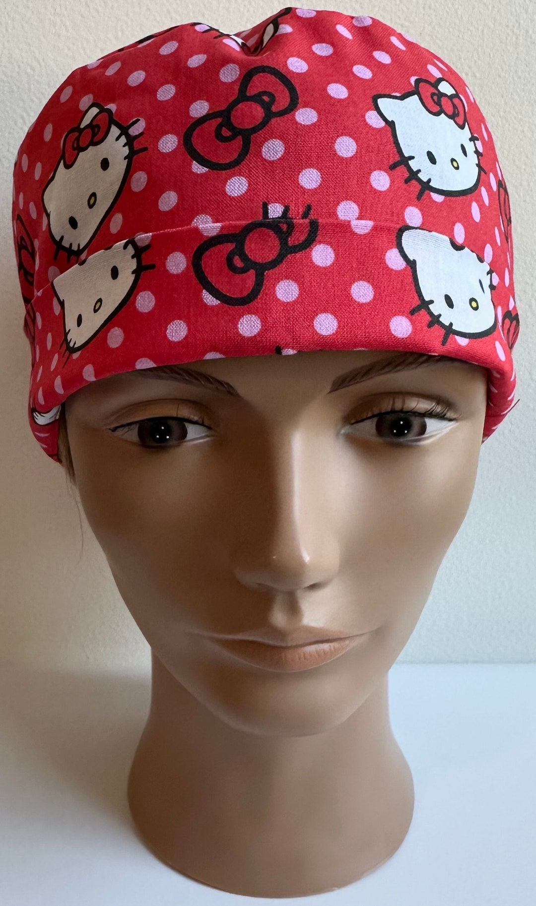 Hello Kitty Adjustable, Fold up Scrub Hat. - Etsy