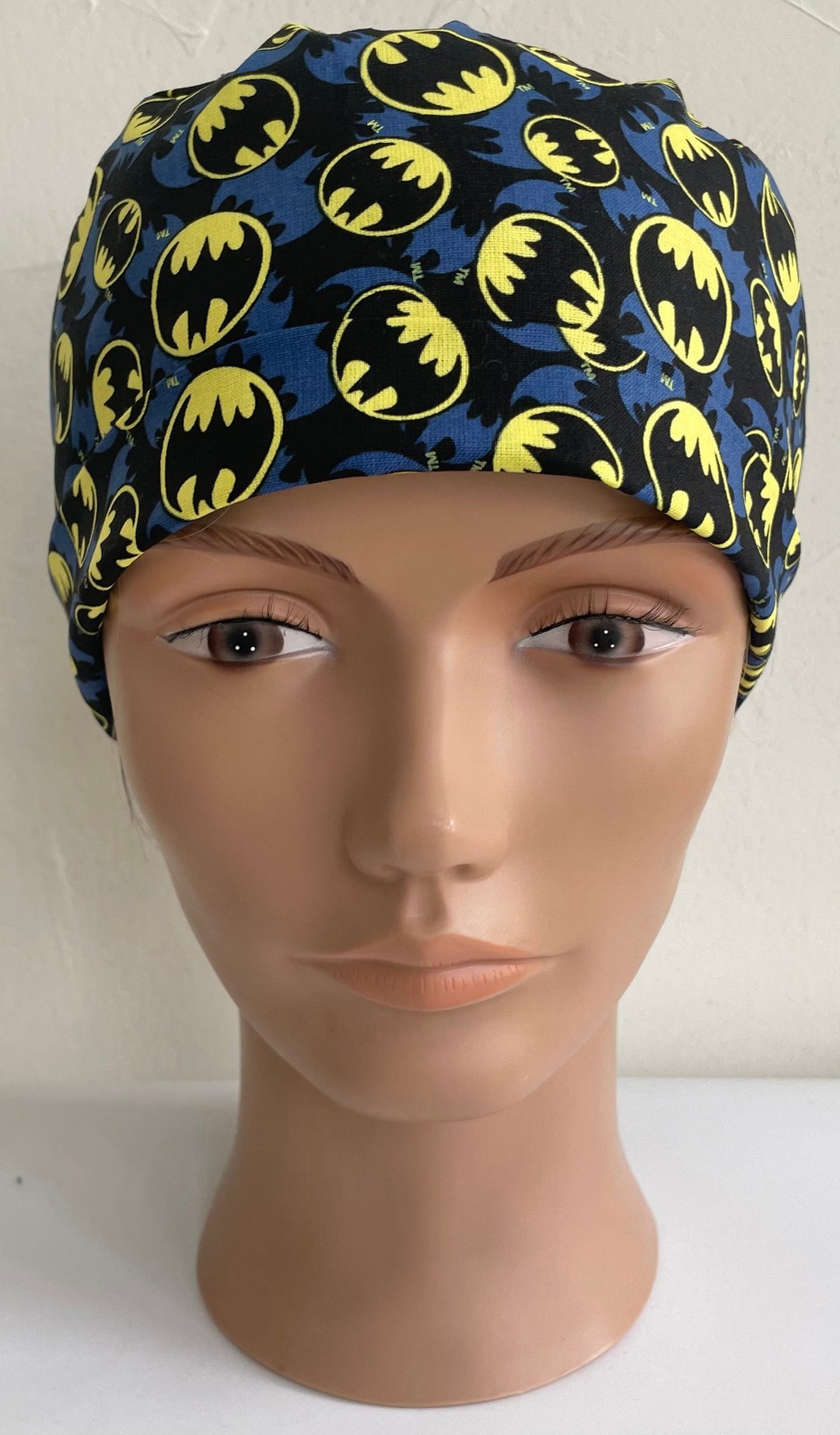 Batman Scrub Hat - Adjustable, Fold up With Matching Badge Reel Option ...