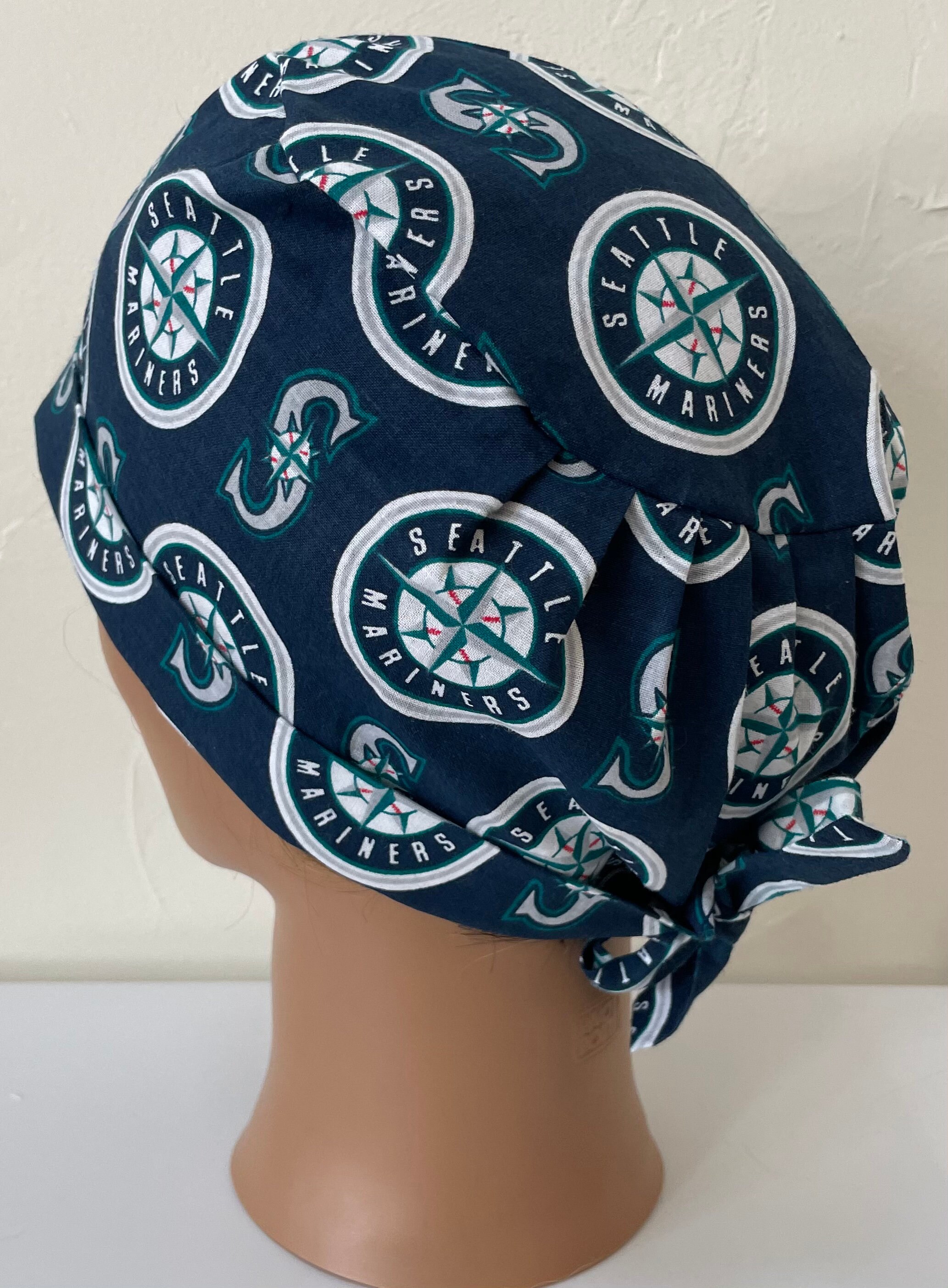 Seattle Mariners Scrub Hat Adjustable Fold Up | Etsy