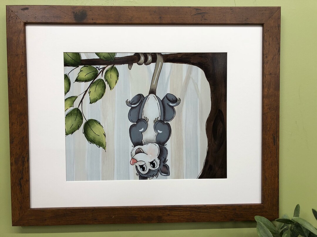 Opossum, Woodland Nursery, Wall Decor, Wildlife Nursery, Possum ...