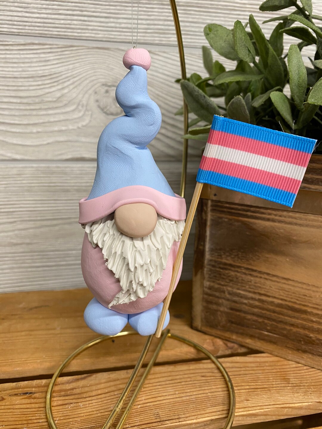 Transgender Pride Ornament, Pride Gnome, Transgenderornament, Pride ...
