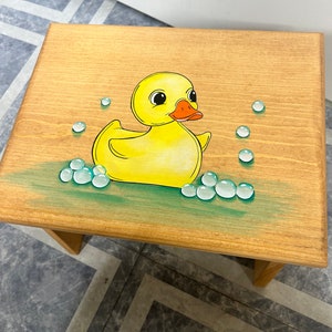 Rubber Duck Step Stool, Kids Step Stool, Duck Personalized Children's ...