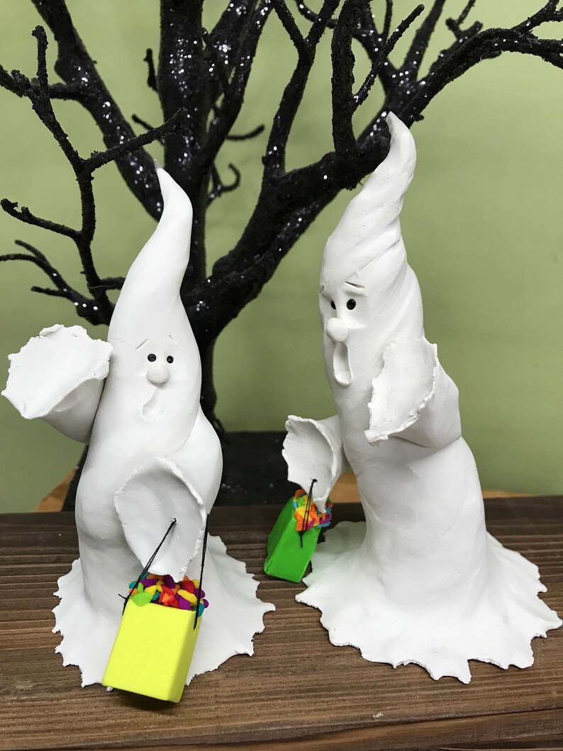Ghost Carrying Bags of Candy Halloween Ghost Trick or Treat | Etsy