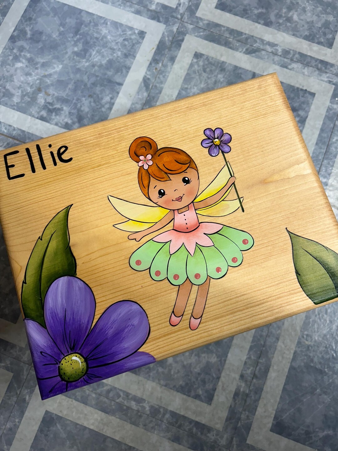 Fairy Stool, Girls Step Stool, Fairy Personalized Children's Step Stool ...