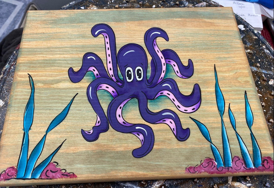 Octopus Children's Step Stool, Kids Aquatic Bathroom Step Stool ...