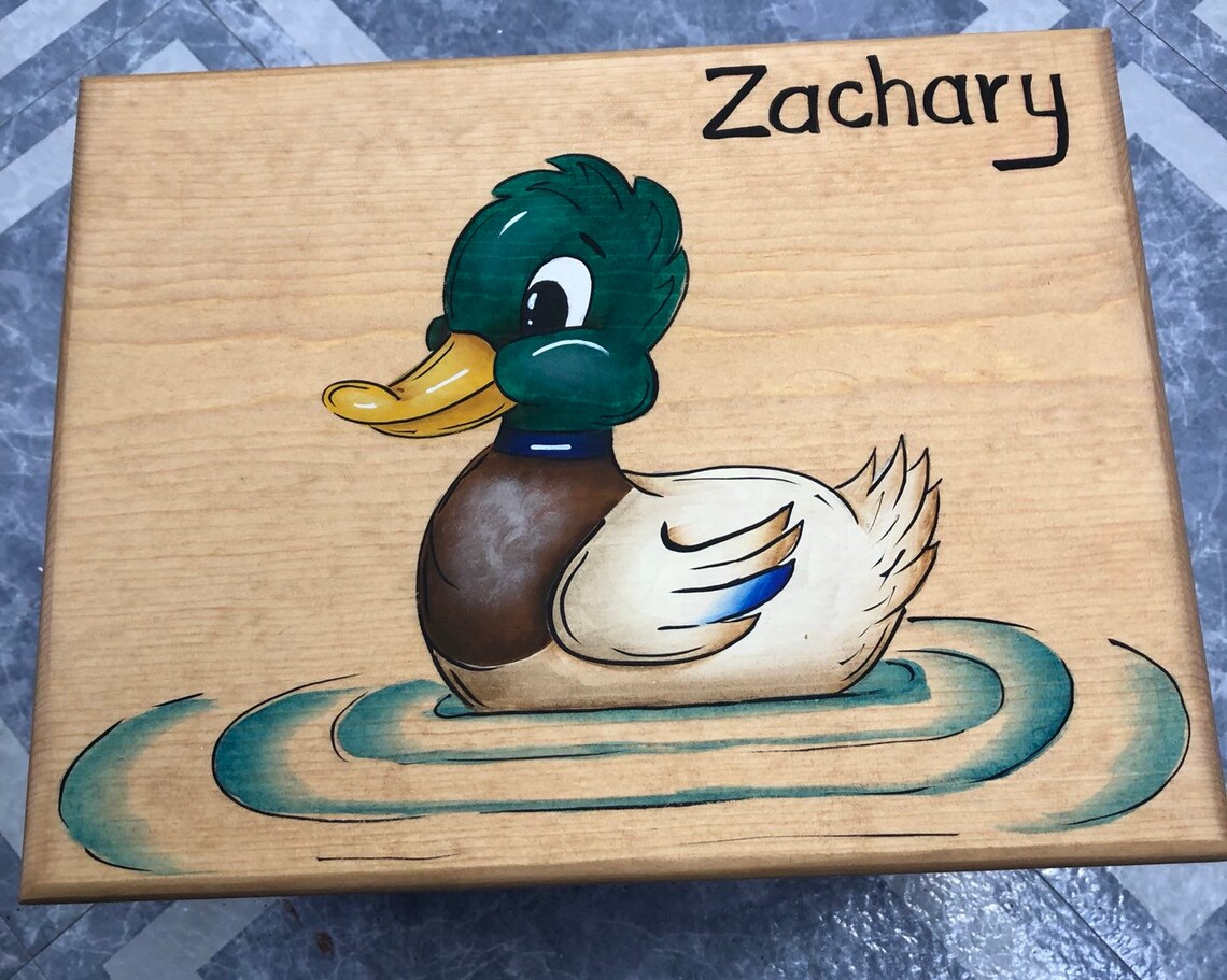 Step Stool, Kids Step Stool, Duck Personalized Children's Step Stool ...
