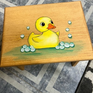 Rubber Duck Step Stool, Kids Step Stool, Duck Personalized Children's ...