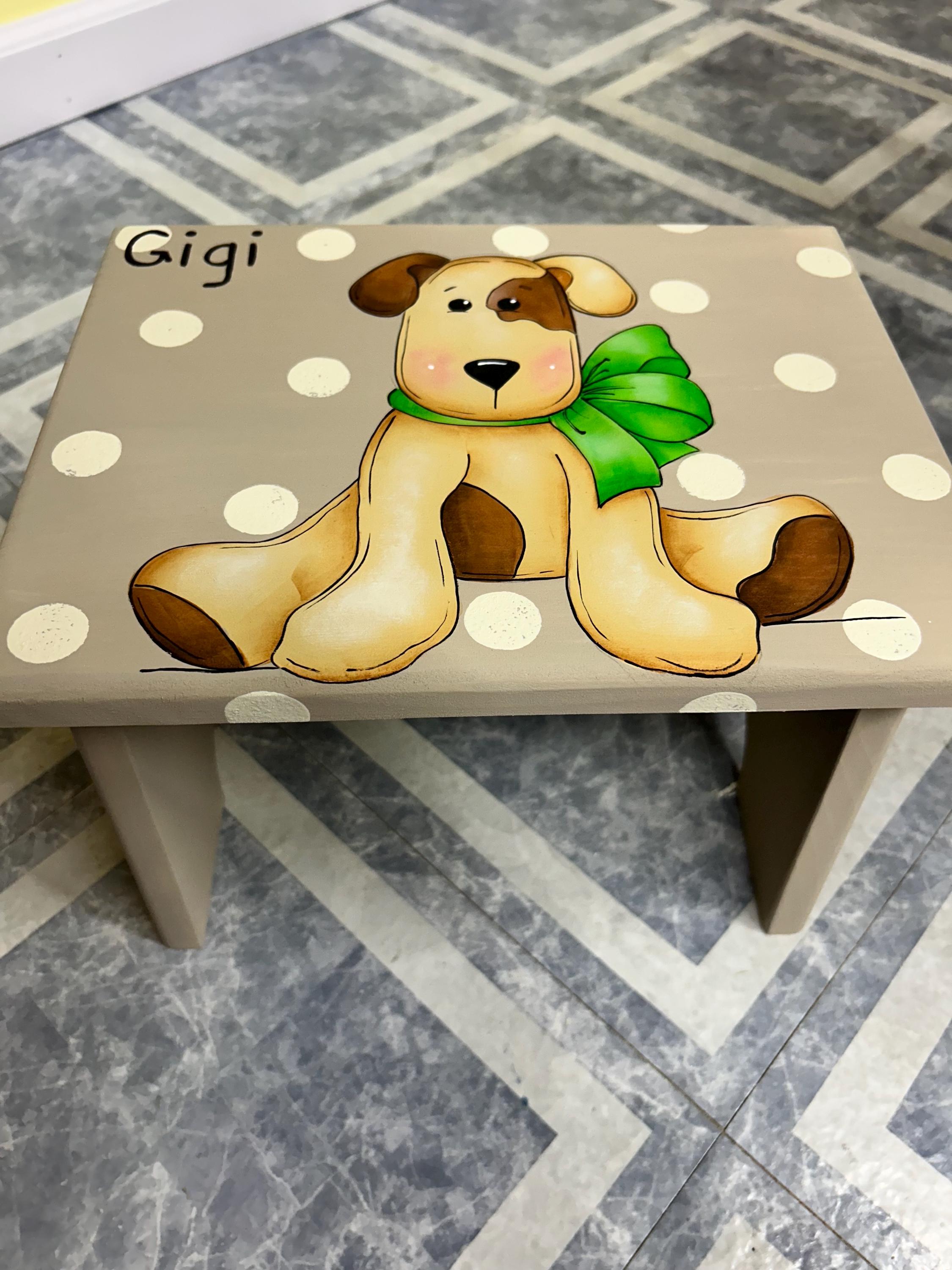 Dog Step Stool, Puppy Stool, Kids Step Stool, Personalized Step Stool ...