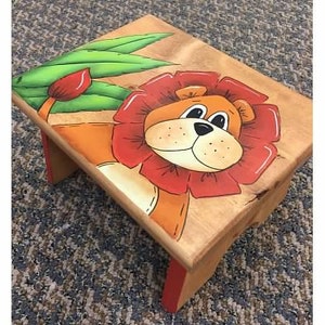 Lion Step Stool, Personalized Lion Step Stool, Baby Shower Gift, Gifts ...