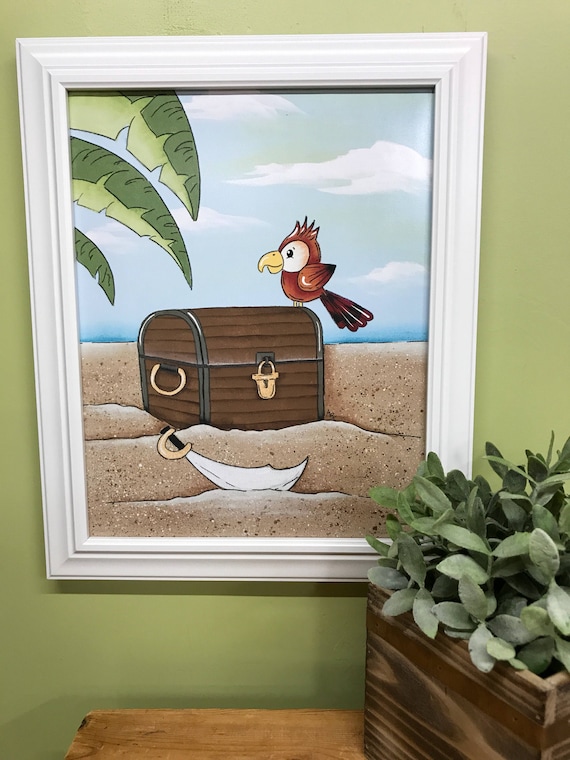 Pirate Treasure Print Pirate Treasure Wall Art Pirate | Etsy