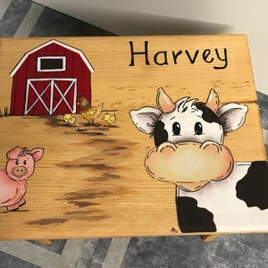Barn Yard Stool, Step Stool, Kids Step Stool, Farm Stool, Children's ...